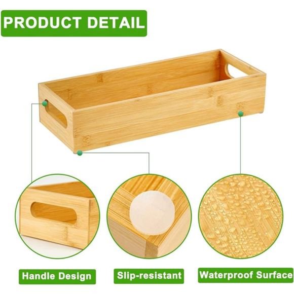 Bath | Toilet Tray Bamboo Toilet Paper Storage With Handles Toilet ...